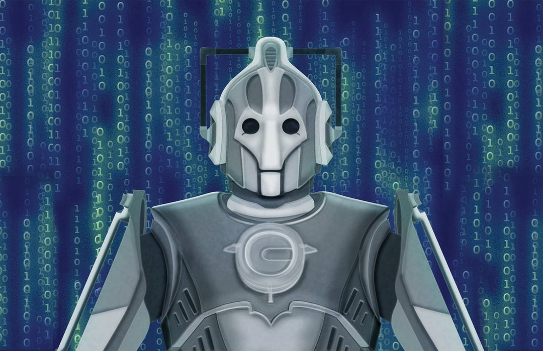 Doctor Who Cyberman Poster - Etsy