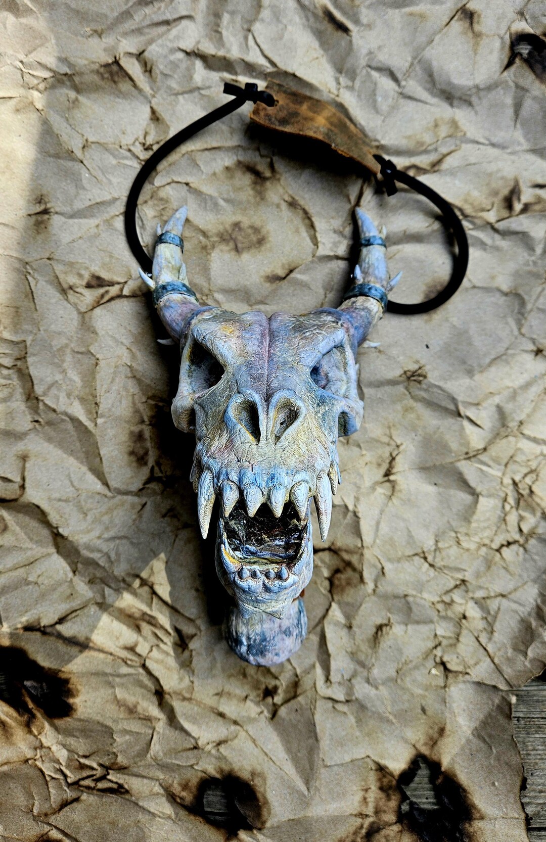 Dragon Skull Slingshot: Bone Howler - Functional Fantasy Relic - Etsy