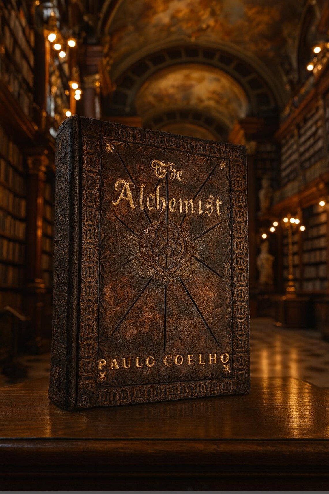 The Alchemist by Paulo Coelho: A Hand Tooled Leather Bound Collector's ...