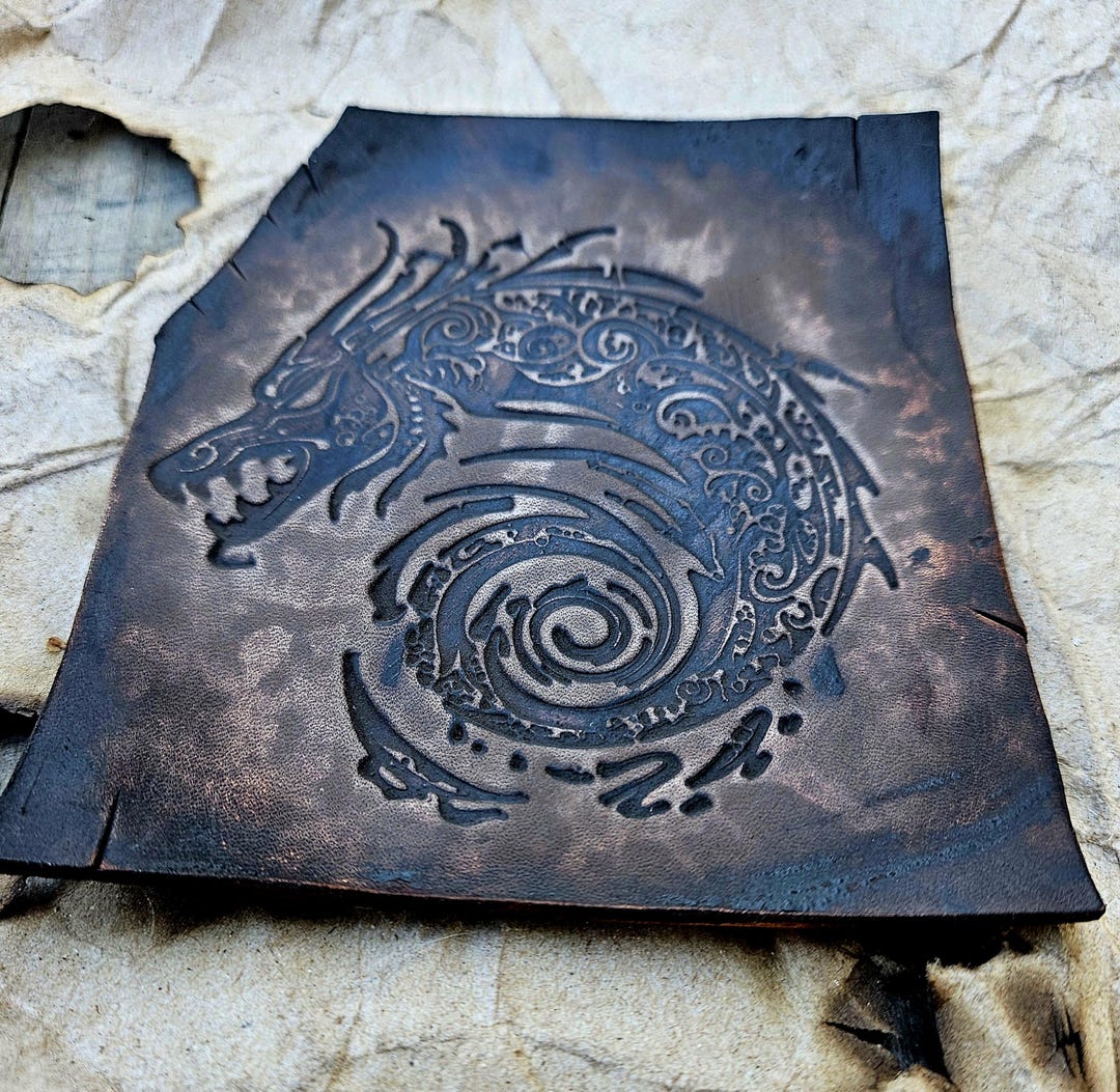Dragon Leather Stamp – Fantasy 4x4 Tool for Cosplay, LARP, Armor ...