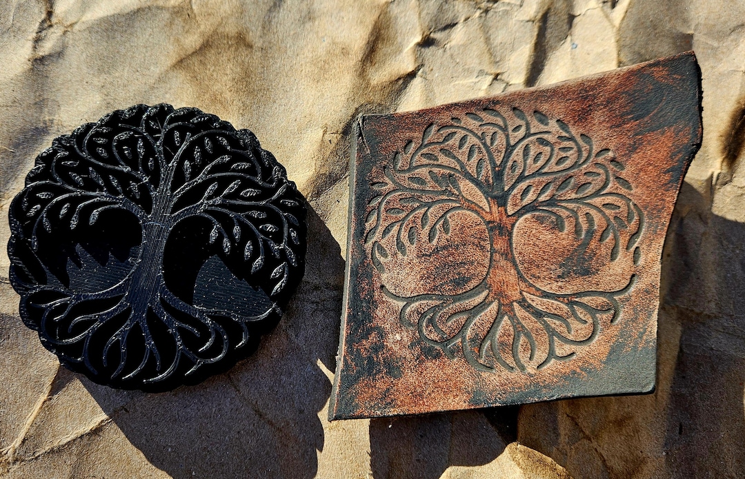 Tree of Life Stamp and Sculpture – Artisan Embossing Tool for Leather ...