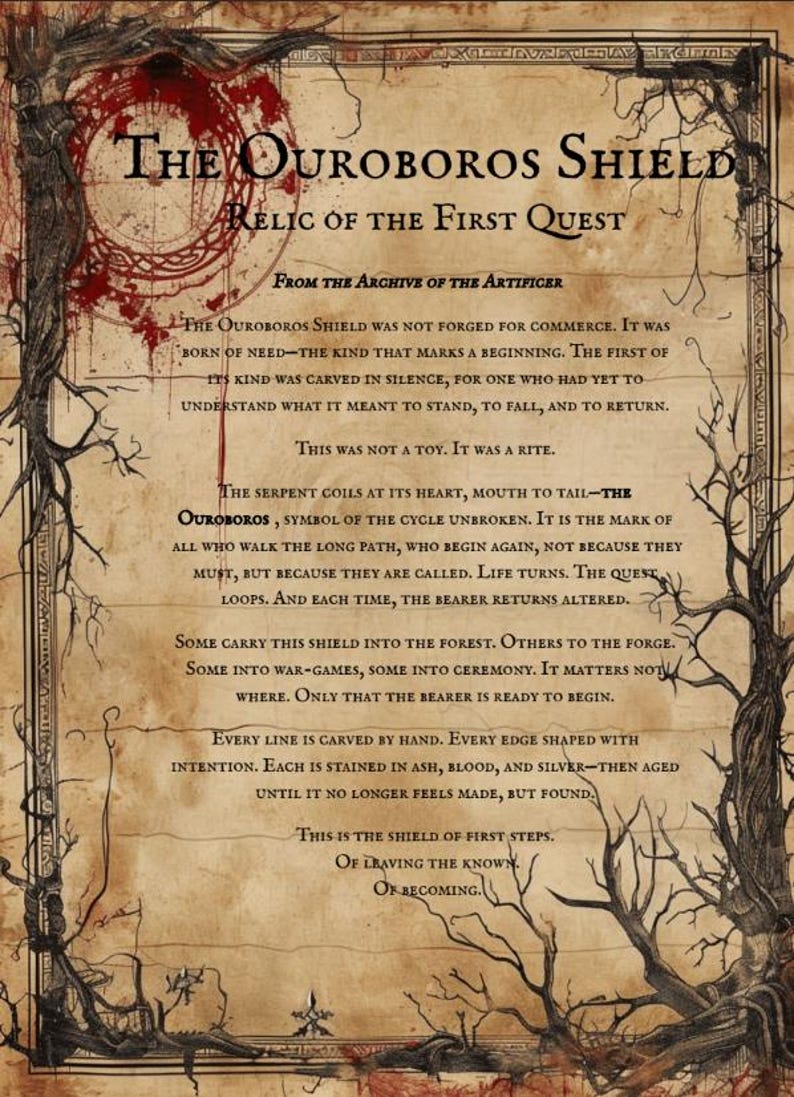 Leather Shield Pattern – Ouroboros SVG Template, LARP Cosplay (digital ...