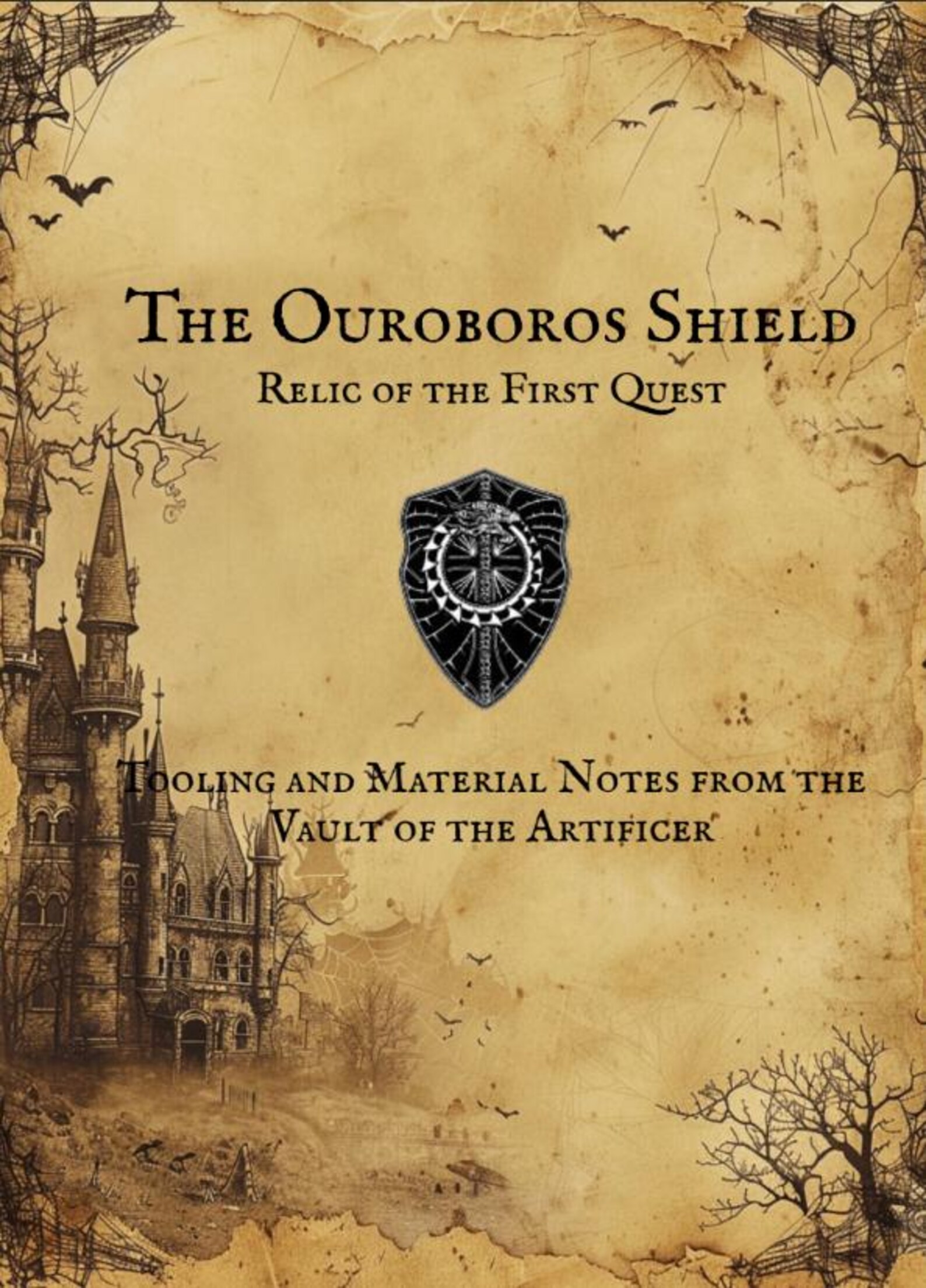 Leather Shield Pattern – Ouroboros SVG Template, LARP Cosplay (digital ...