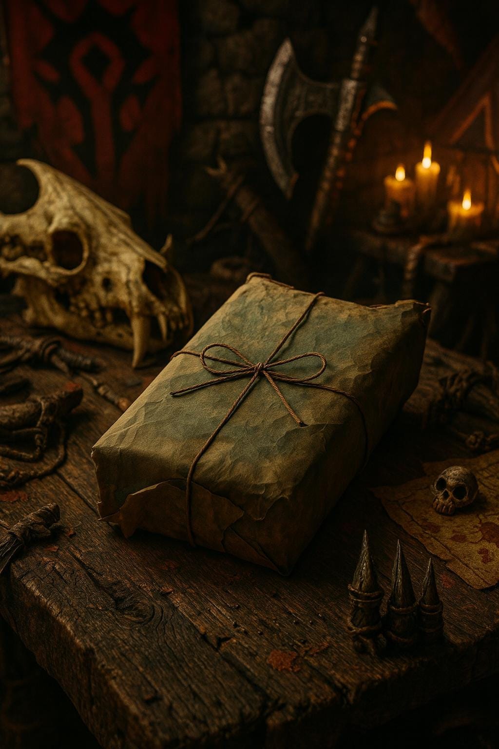 Orc Bone Slingshot | Fantasy Medieval Sling Shot | Hand Painted ...