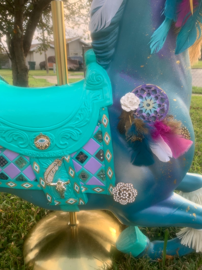 Vintage Full Size Carousel Horse - Etsy