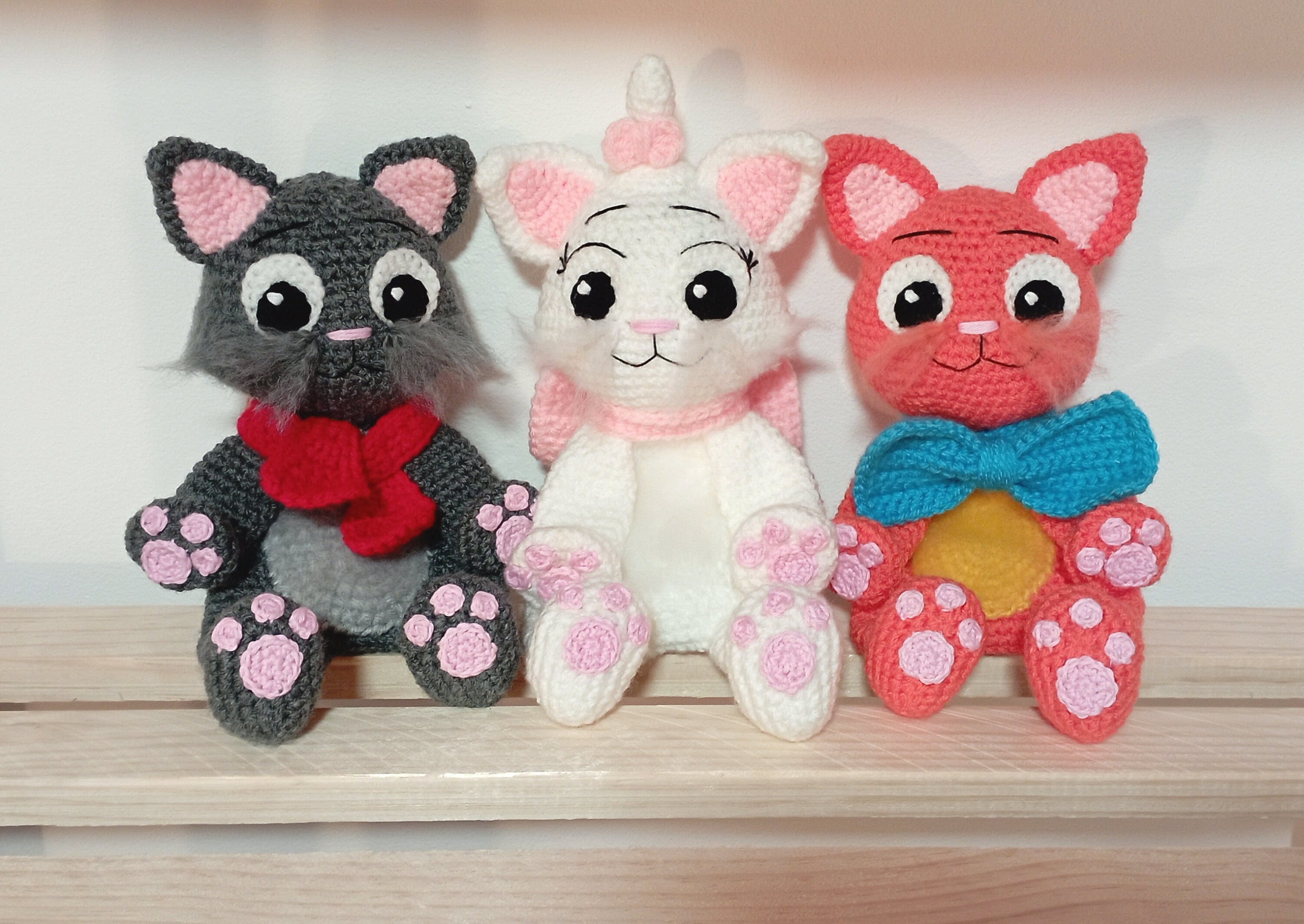 Tutoriel/Patron crochet Doudou Marie, Berlioz et Toulouse PDF LADM ...