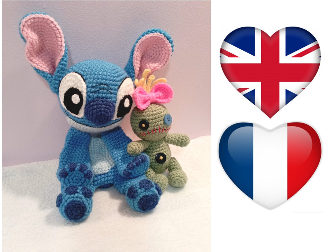 Tutoriel/Patron crochet Doudou plat Stitchounet et sa poupée PDF LADM ...