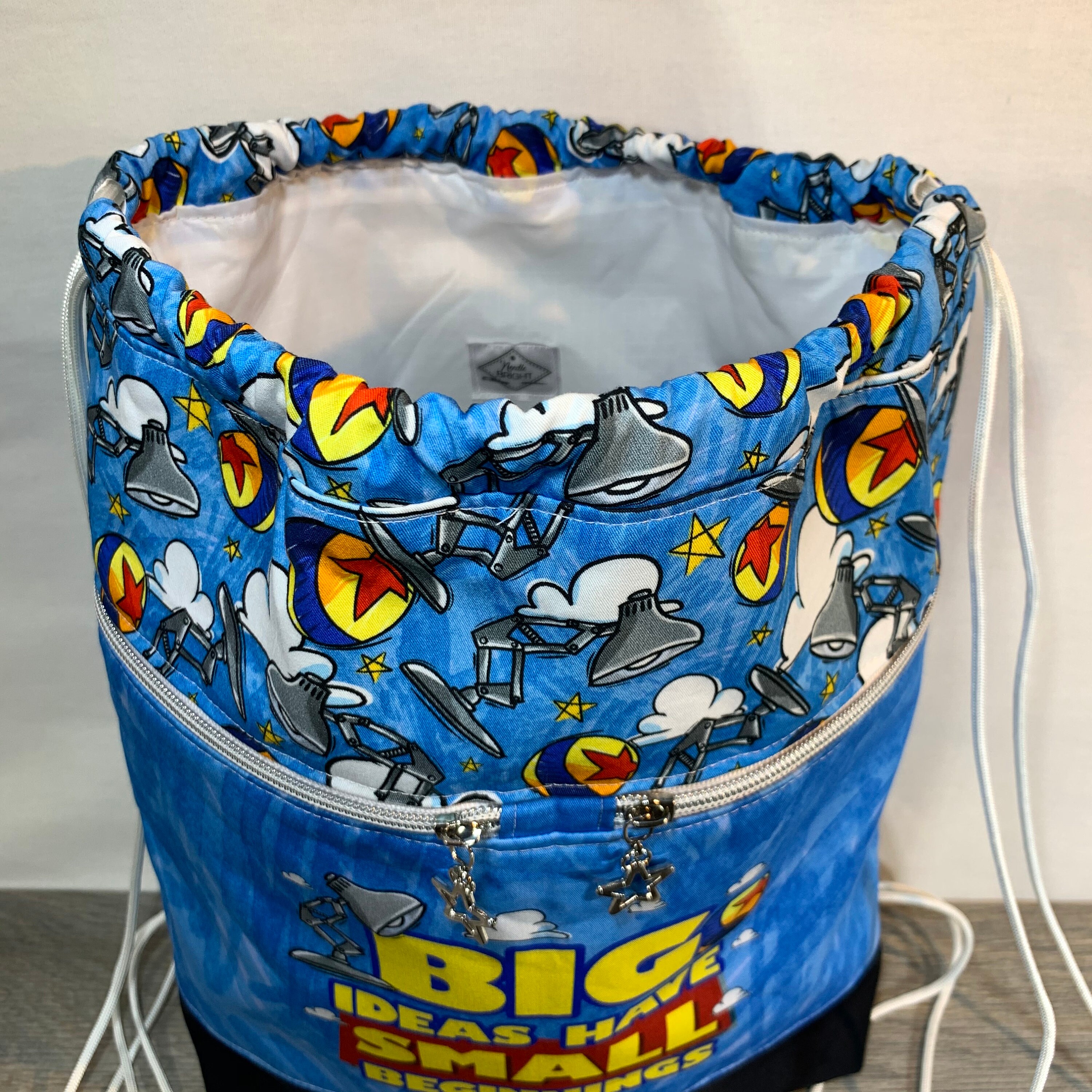 Disney Pixar Backstitch Fabric Begonia Backpack, Drawstring, Light Load ...
