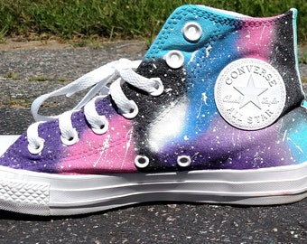 Galaxy Converse // Custom Hand-painted Space-themed Shoes // Chuck ...