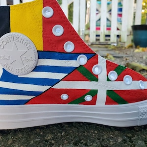 Custom Handpainted Flag Shoes - Etsy