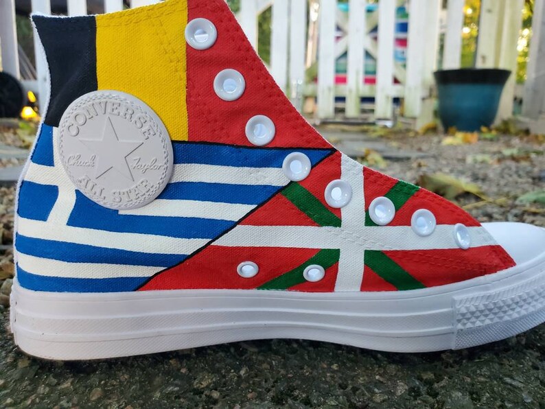 Custom Handpainted Flag Shoes - Etsy