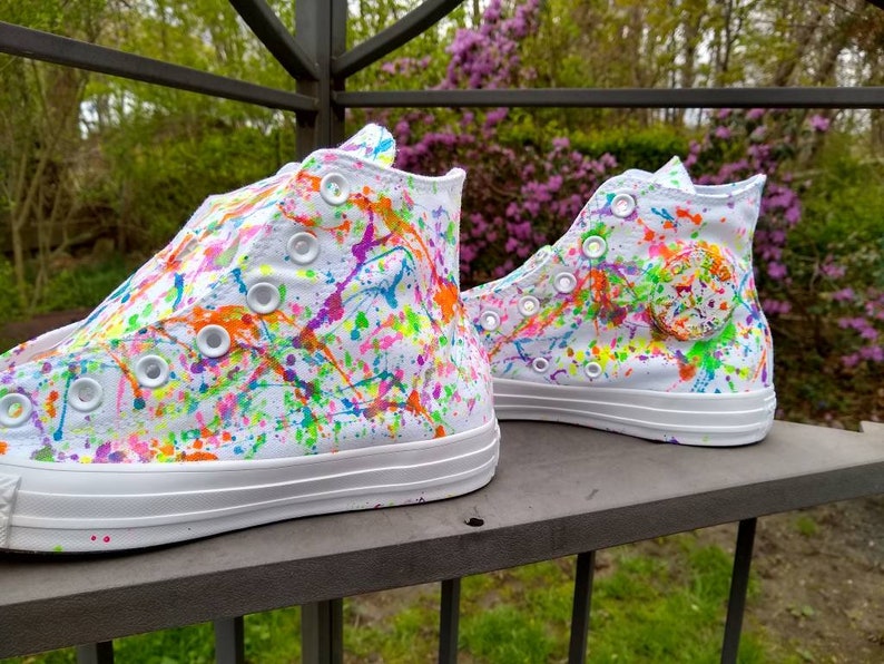 Custom Splatter Paint Shoes | Etsy