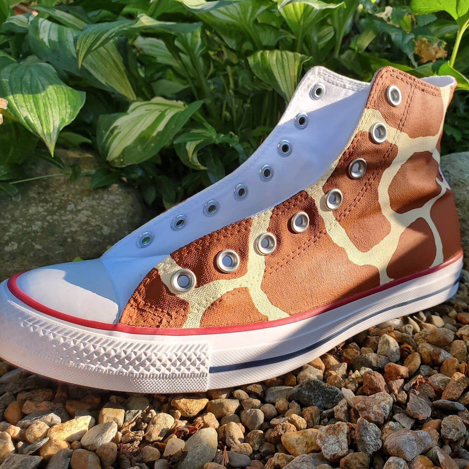 Giraffe Print Shoes - Etsy