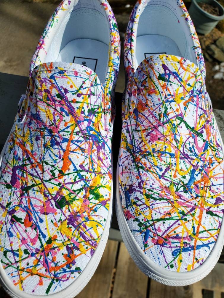 Custom Splatter Paint Shoes - Etsy