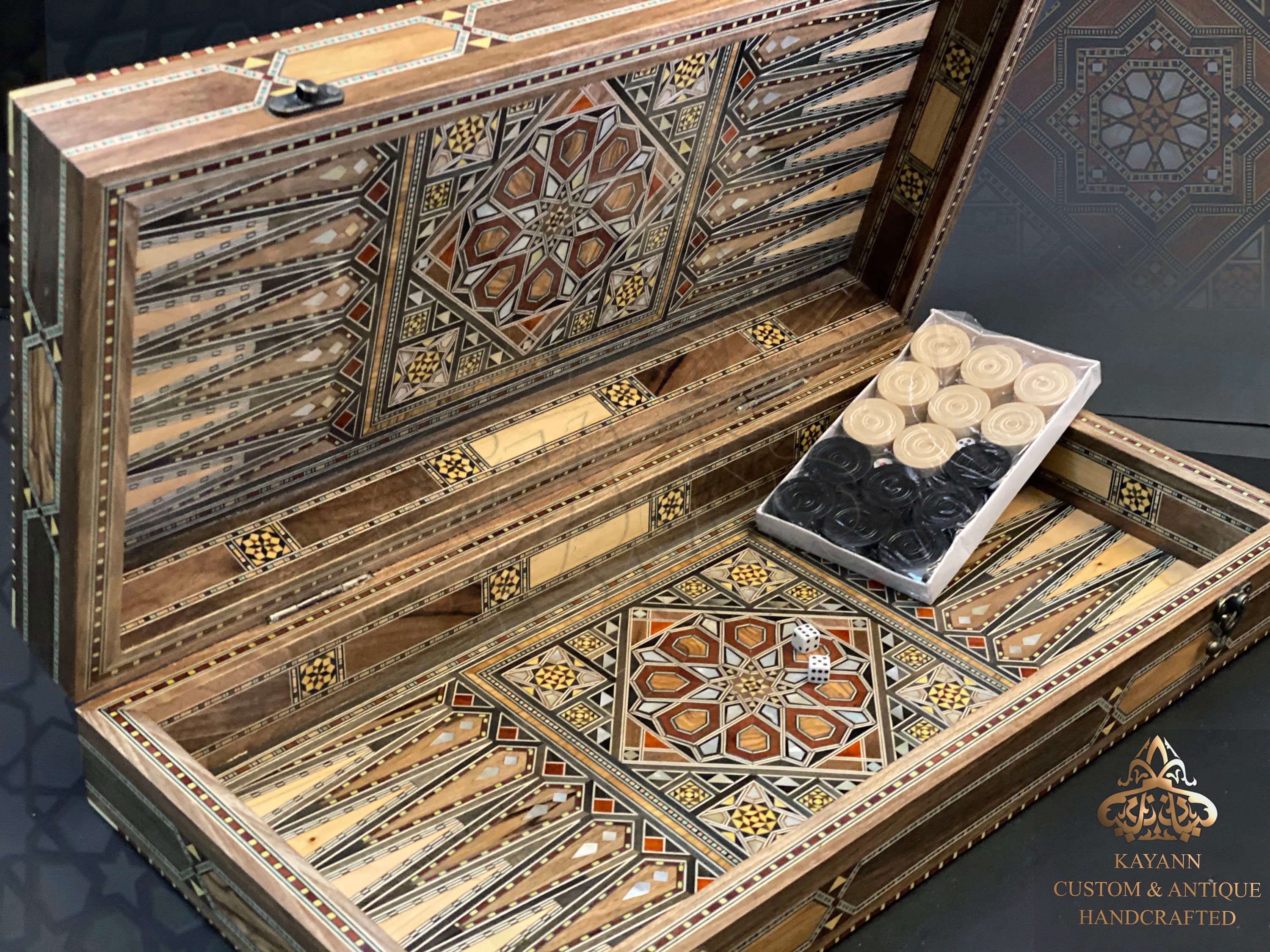 Backgammon Set 21 Inches Luxury Backgammon Board HQ Solid - Etsy