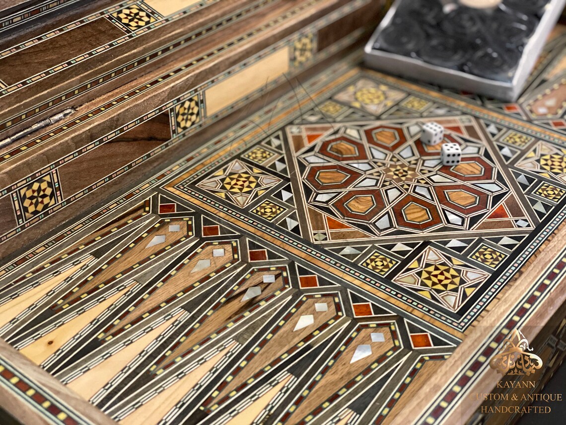 Backgammon Set 21 Inches Luxury Backgammon Board HQ Solid - Etsy