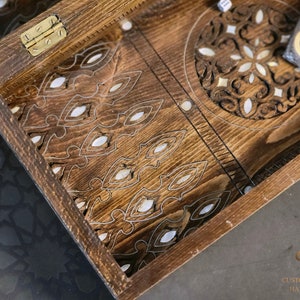 Backgammon Set, Luxury Solid Backgammon Board, One of a Kind Solid Wood ...