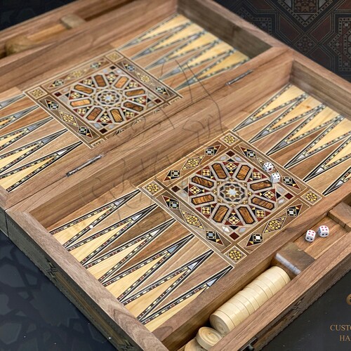 Backgammon Set 21 Inches Luxury Backgammon Board HQ Solid - Etsy