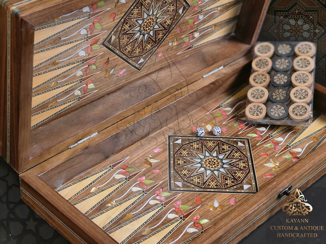 Backgammon Set 20 Inches Luxury Backgammon Board HQ Solid - Etsy
