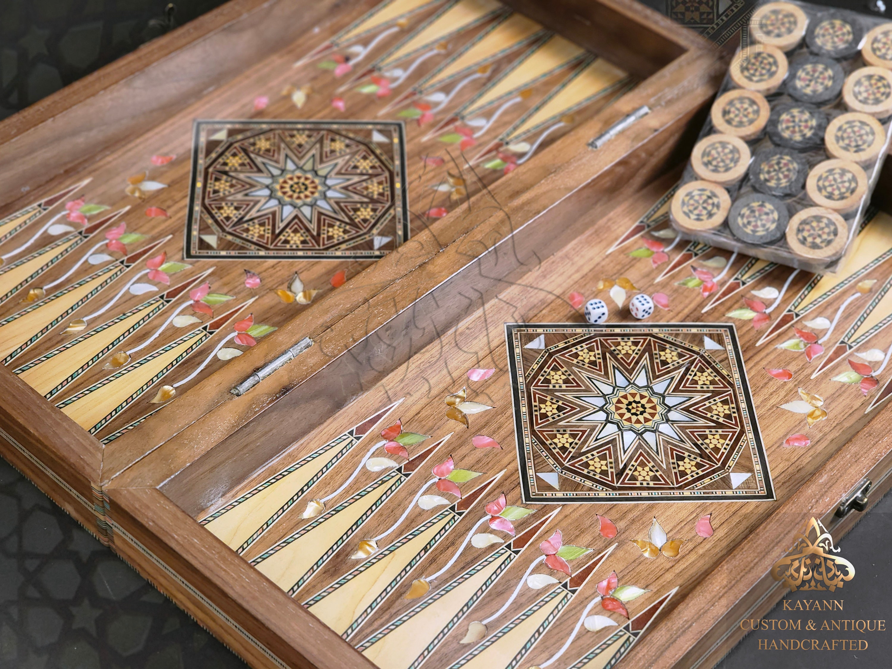 Backgammon Set 20 Inches Luxury Backgammon Board HQ Solid - Etsy
