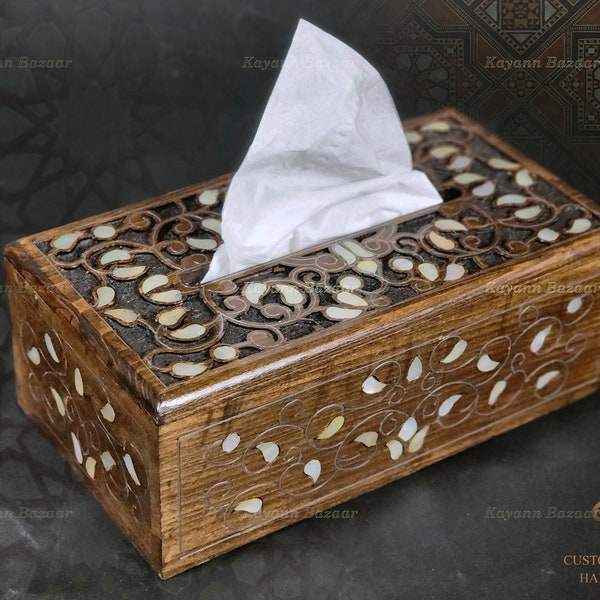 Wood Wooden Tissue Box - Etsy