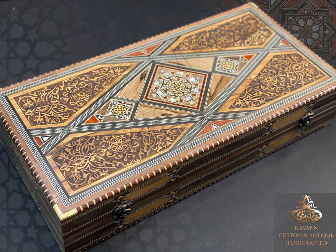 Backgammon Set 21 Inches Luxury Backgammon Board HQ Solid - Etsy