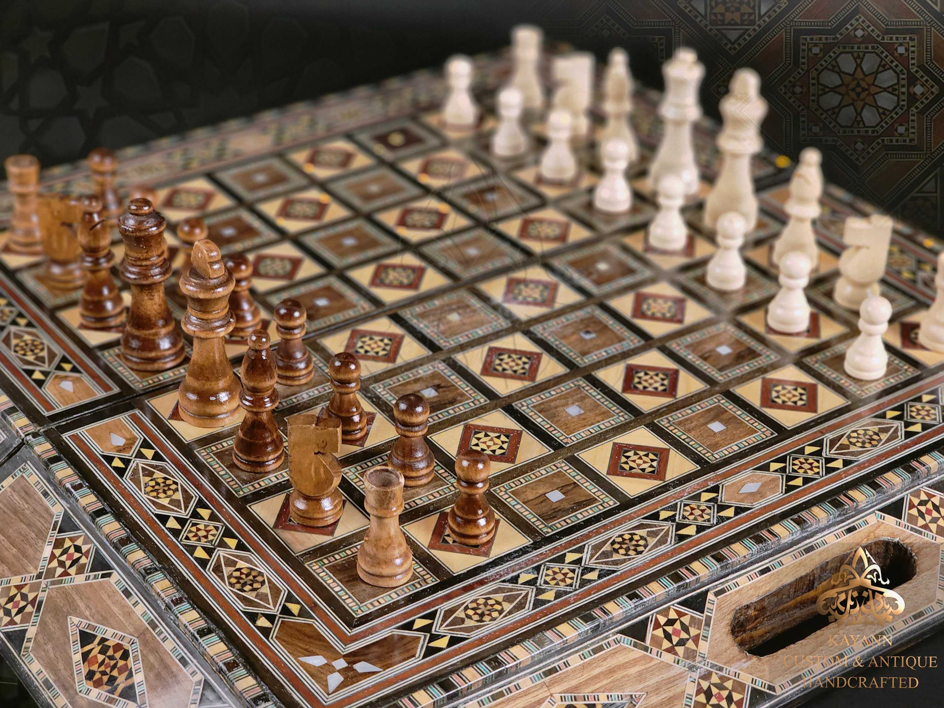 Luxury Backgammon Board HQ Bag Chess and Backgammon Set 23 - Etsy