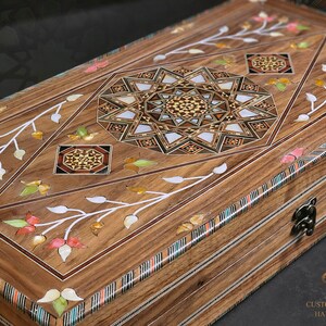 Backgammon Set 20 Inches, Luxury Backgammon Board, HQ Solid Olive Wood ...