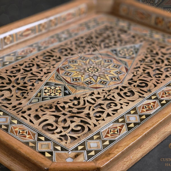 Carved Wood Tray - Etsy