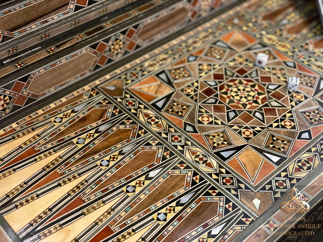 Luxury Backgammon Board, HQ Chess and Backgammon Set, 21 Inches Solid ...