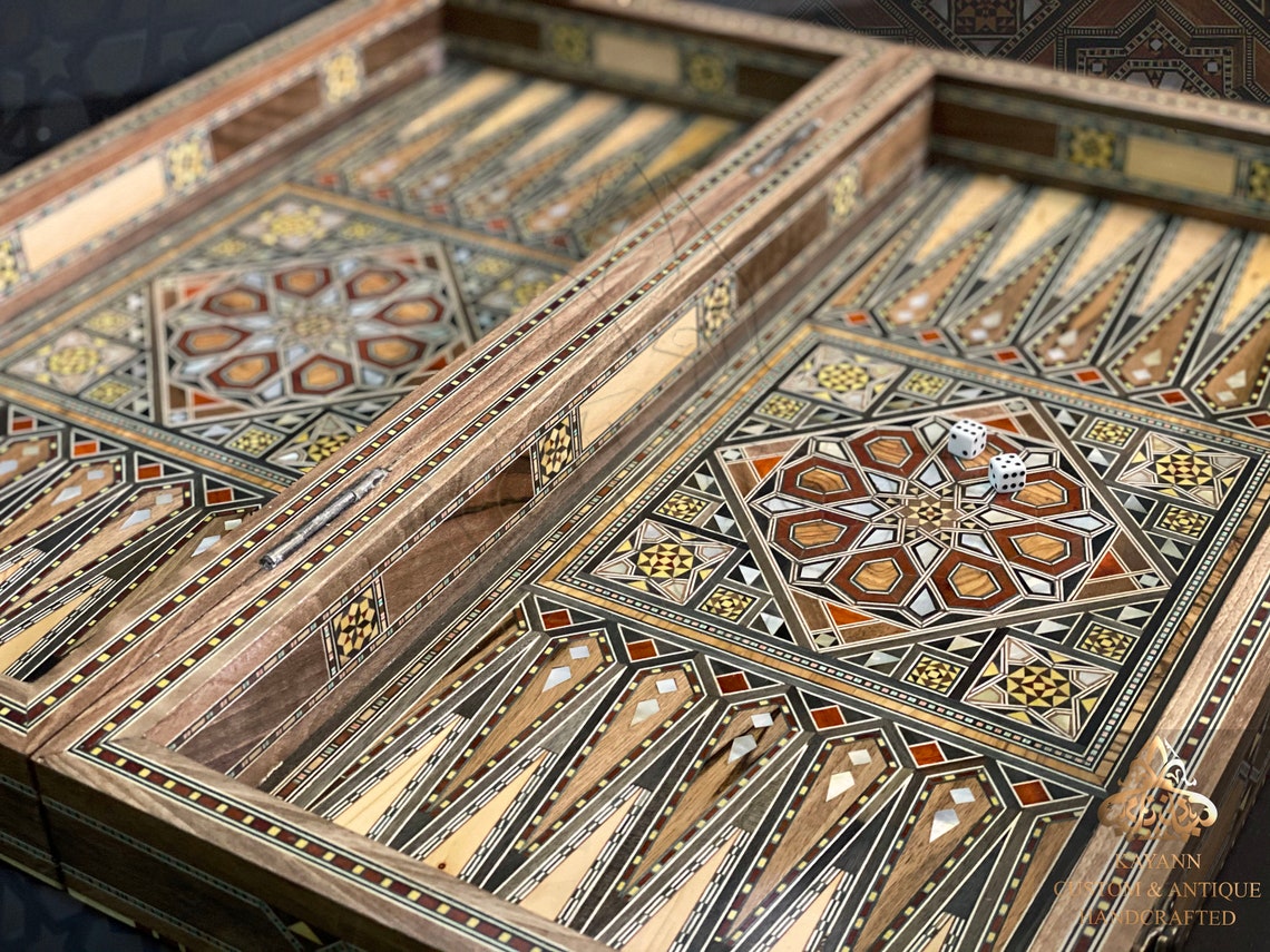 Backgammon Set 21 Inches Luxury Backgammon Board HQ Solid - Etsy