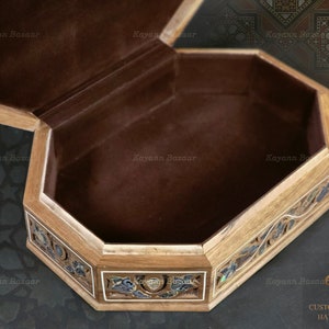 Luxury Mother of Pearl Jewelry Box / Solid Handmade Wooden Box Inlaid ...