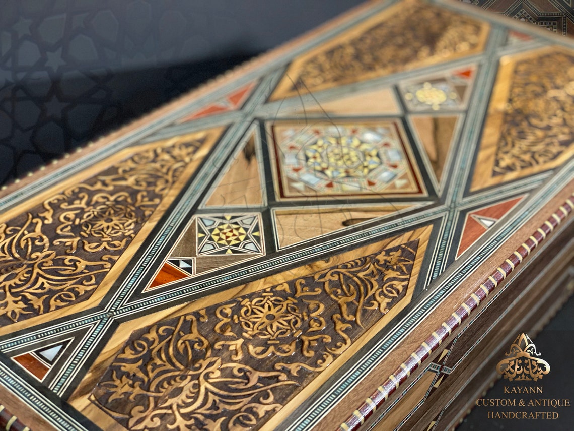 Backgammon Set 21 Inches Luxury Backgammon Board HQ Solid - Etsy