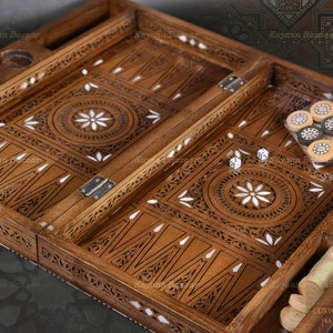 Luxury Backgammon Board, Solid Handmade Backgammon Set, High Quality Backgammon, Hand Carved ...