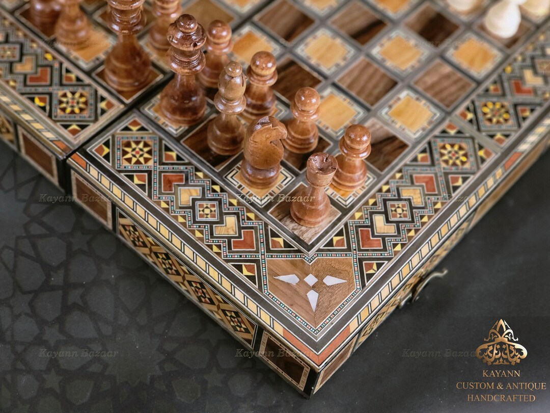 Chess and Backgammon Set , HQ Backgammon Board, Luxury Wooden ...