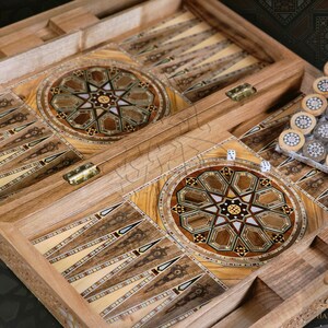 Backgammon Set 21 Inches, Luxury Backgammon Board, HQ Solid Wood ...