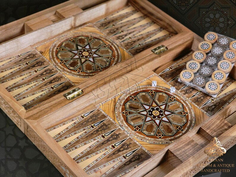 Backgammon Set 21 Inches Luxury Backgammon Board HQ Solid - Etsy