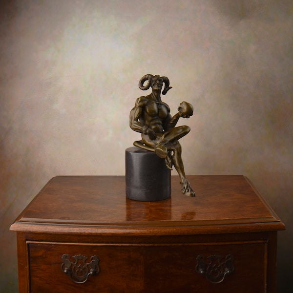 Vintage Devil Statue - Etsy