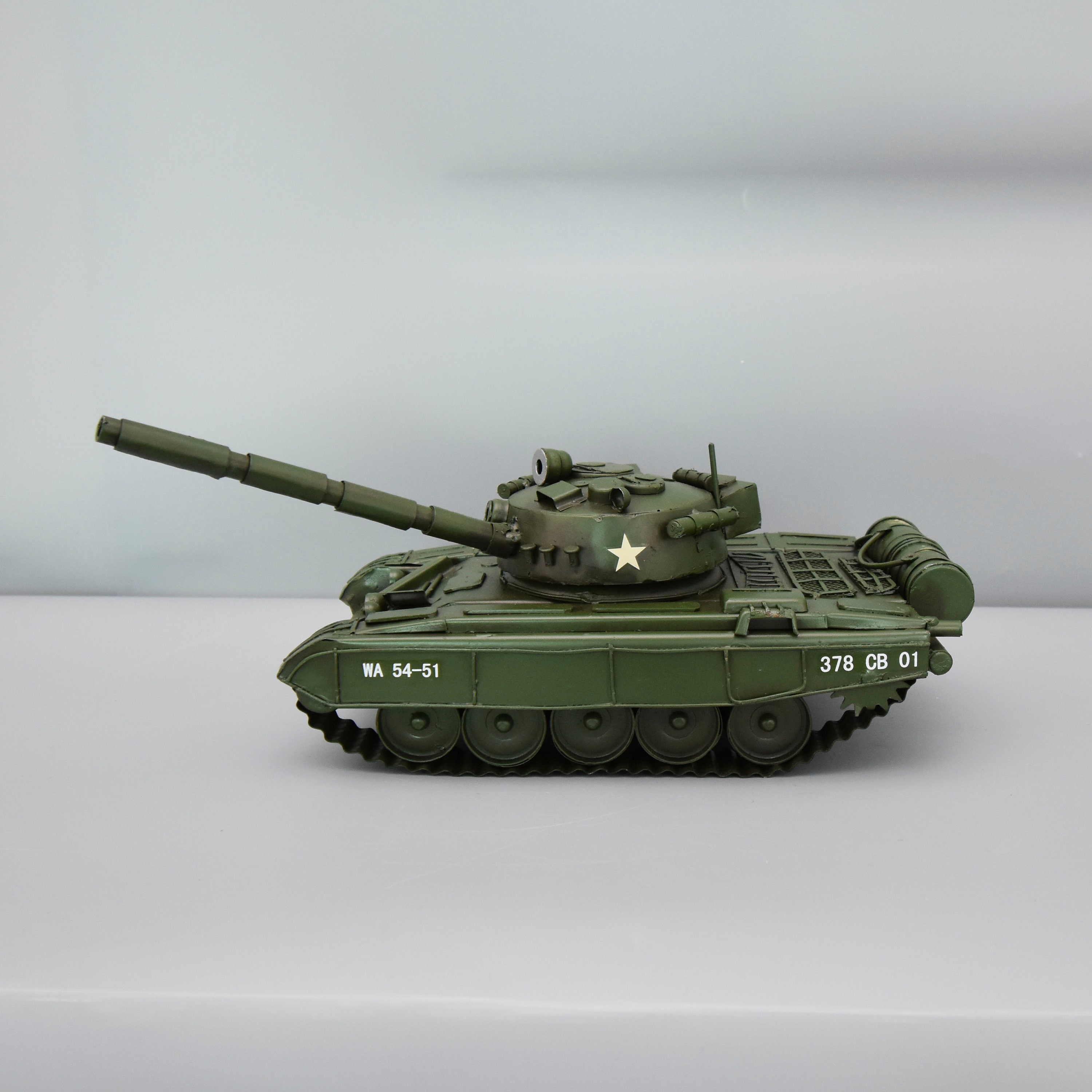 Green Tank Metal Model Old Style Military Metal Model - Etsy