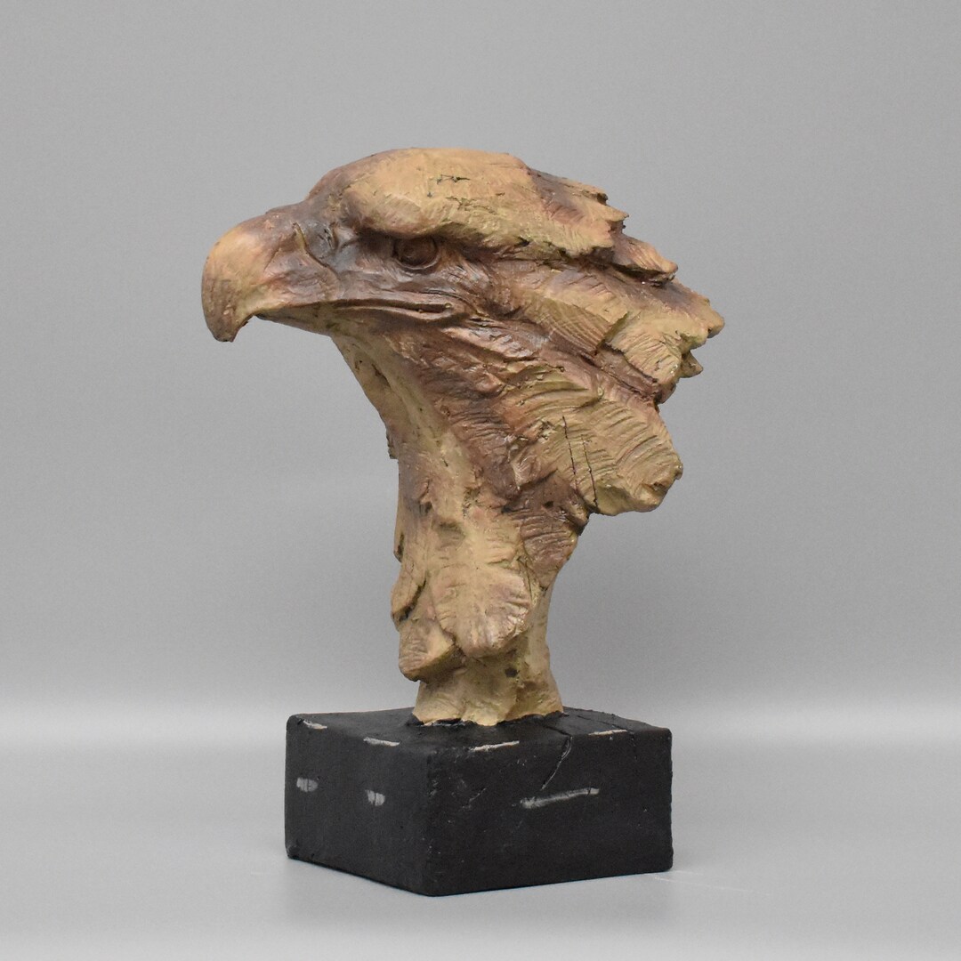 Large Eagle Head, Trophy, Eagle Bust, Large Sculpture on Base - Etsy