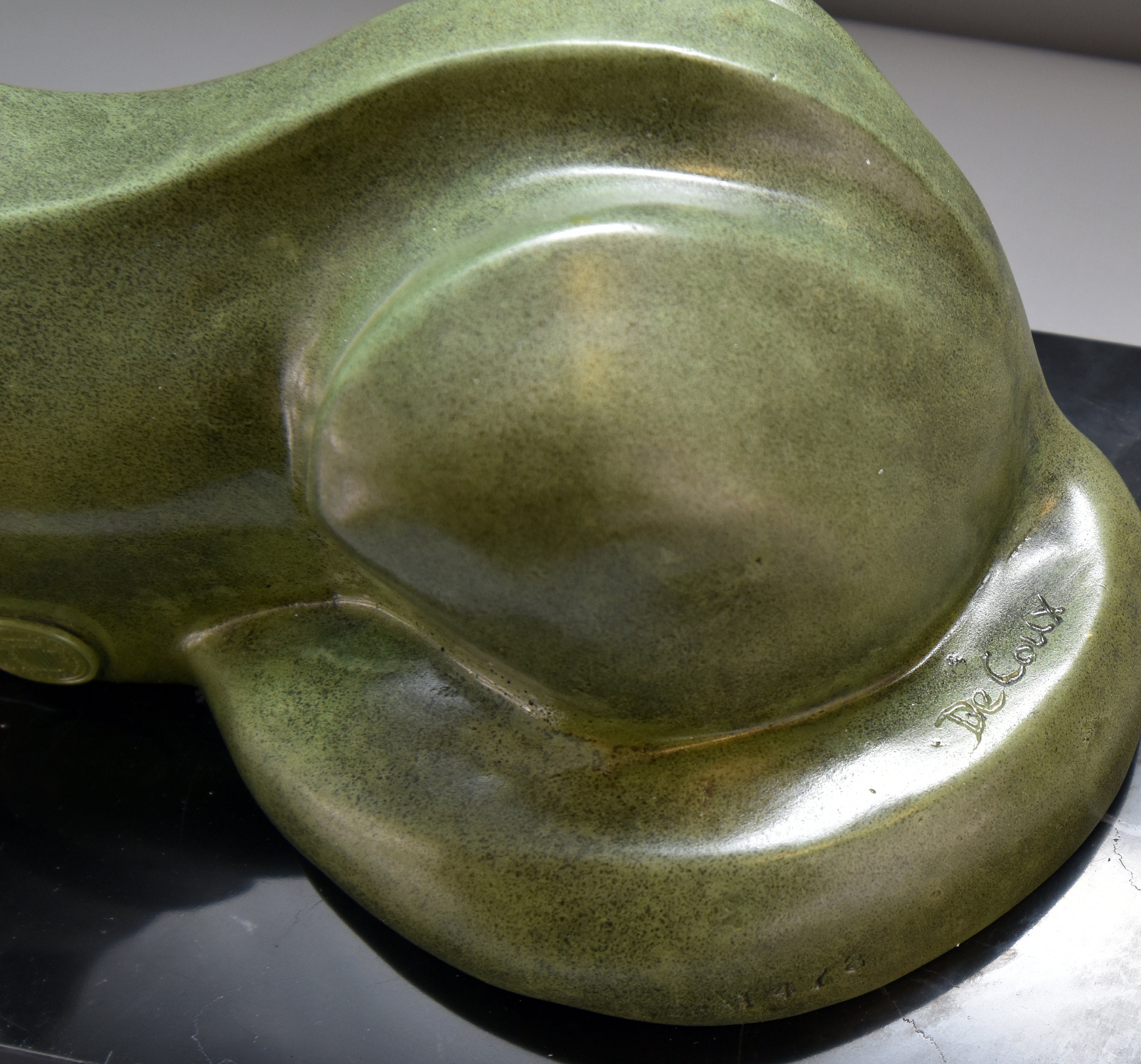 Limited Bronze Reclining Cat Big Bronze Sculpture on Marble - Etsy