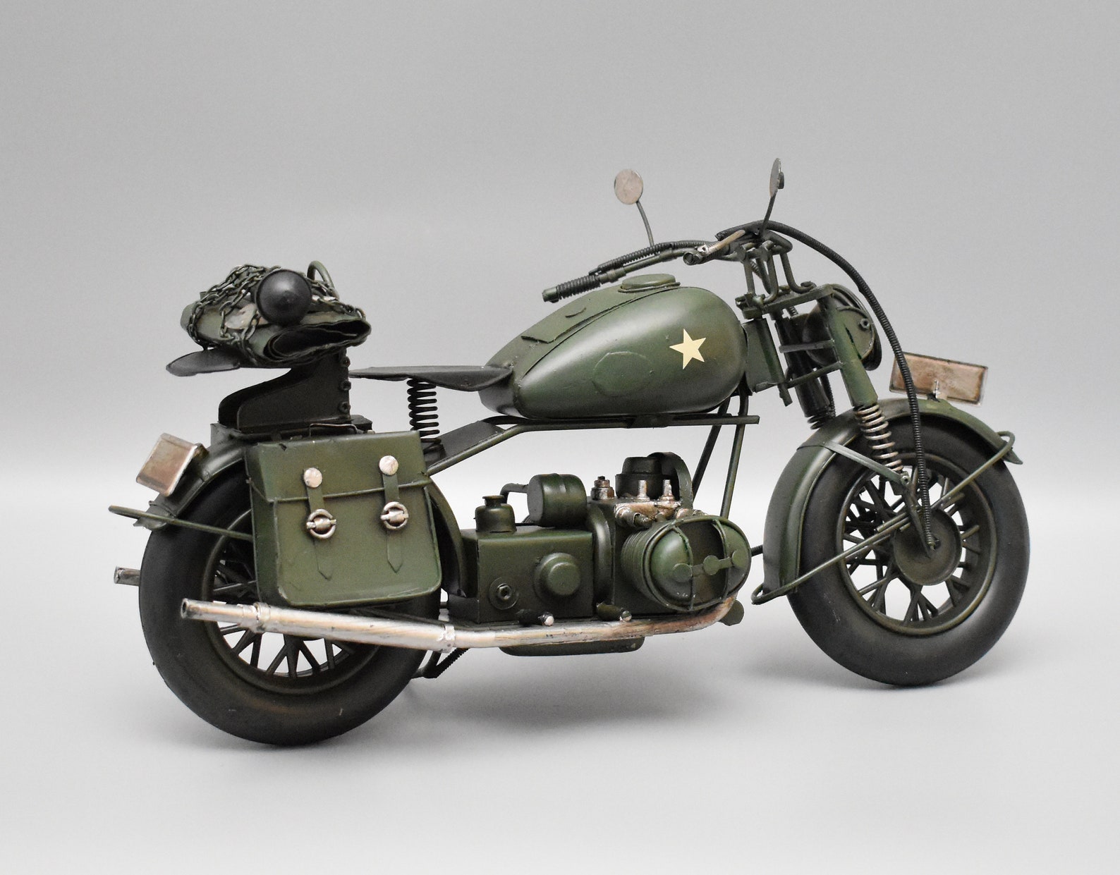 Army Motorbike Motorcycle Metal Model Vintage Toy Collector | Etsy