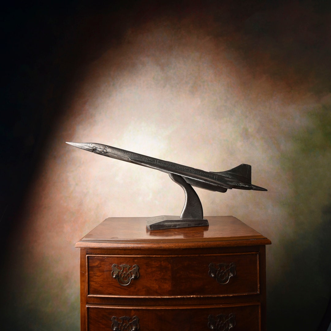 Vintage Concorde, Large Metal Model, Old Airplane, Desk Decoration - Etsy