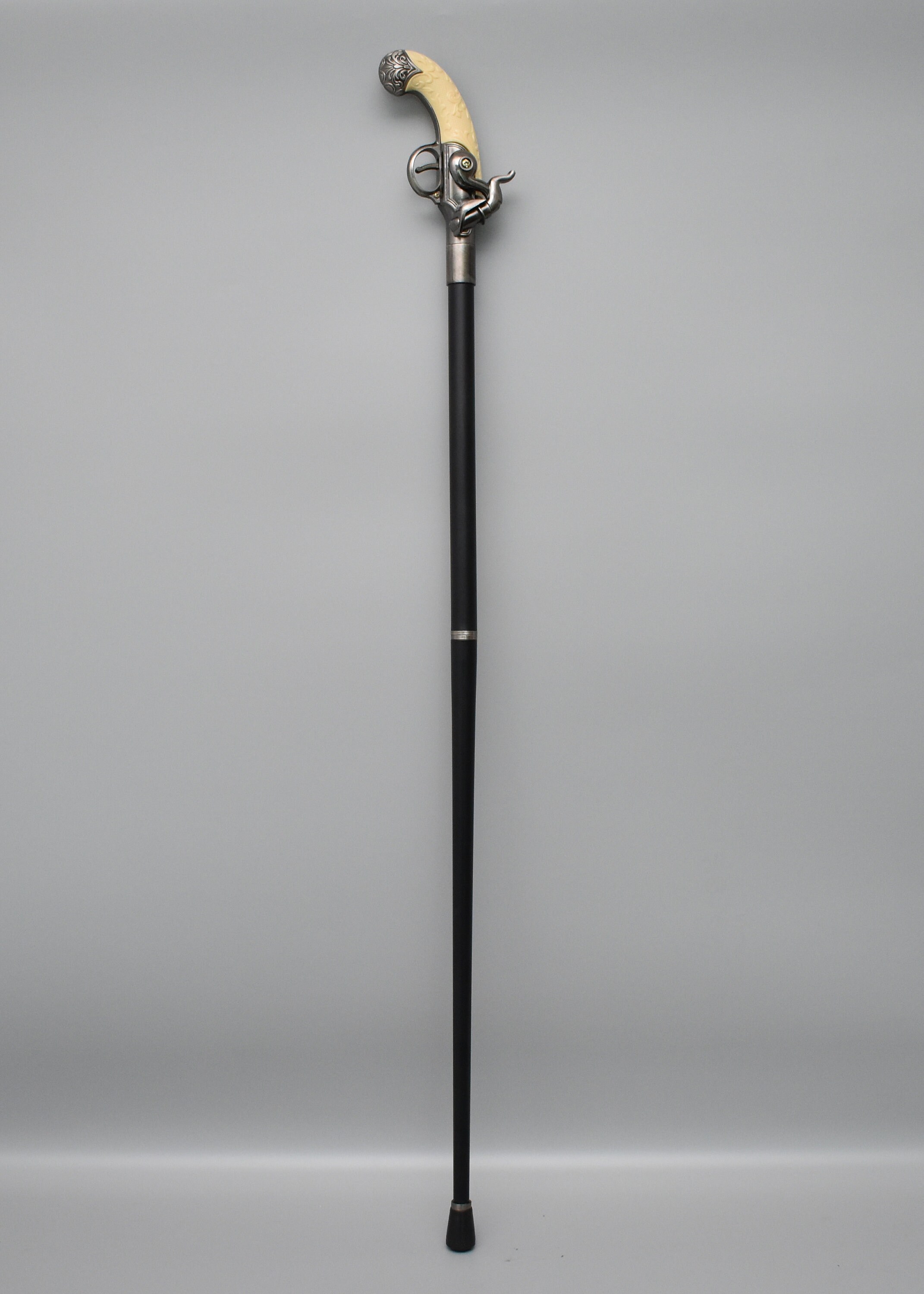 Walking Stick Aluminium Cane Revolver Shaped Handle Black - Etsy UK