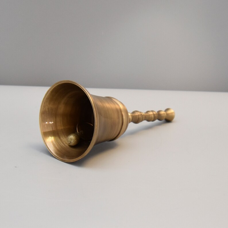 Reception Brass Bell Handle Hotel Desk Bell Hand Bell - Etsy