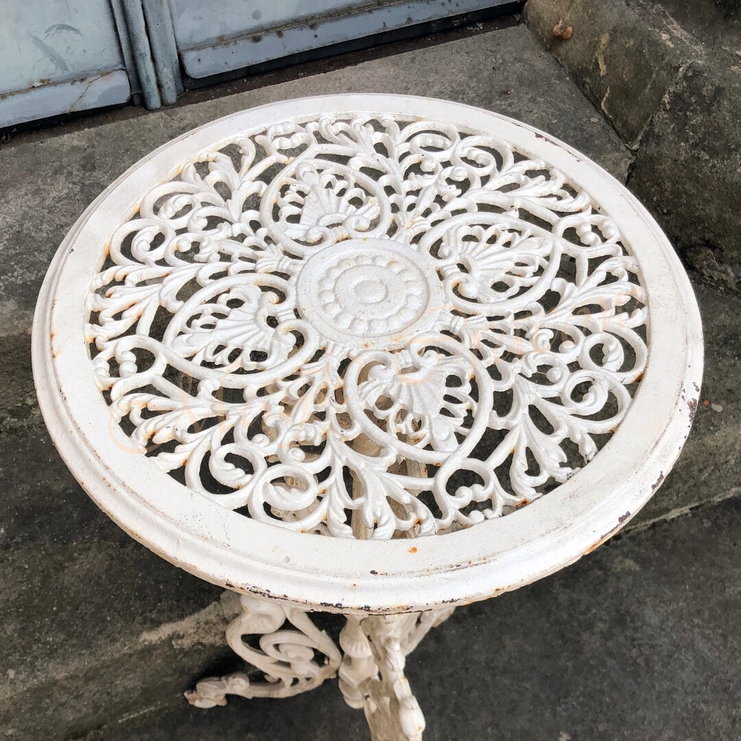 Garden Table, Reach Lacy Decorated, Plant Table, Coffee Table, Shabby ...