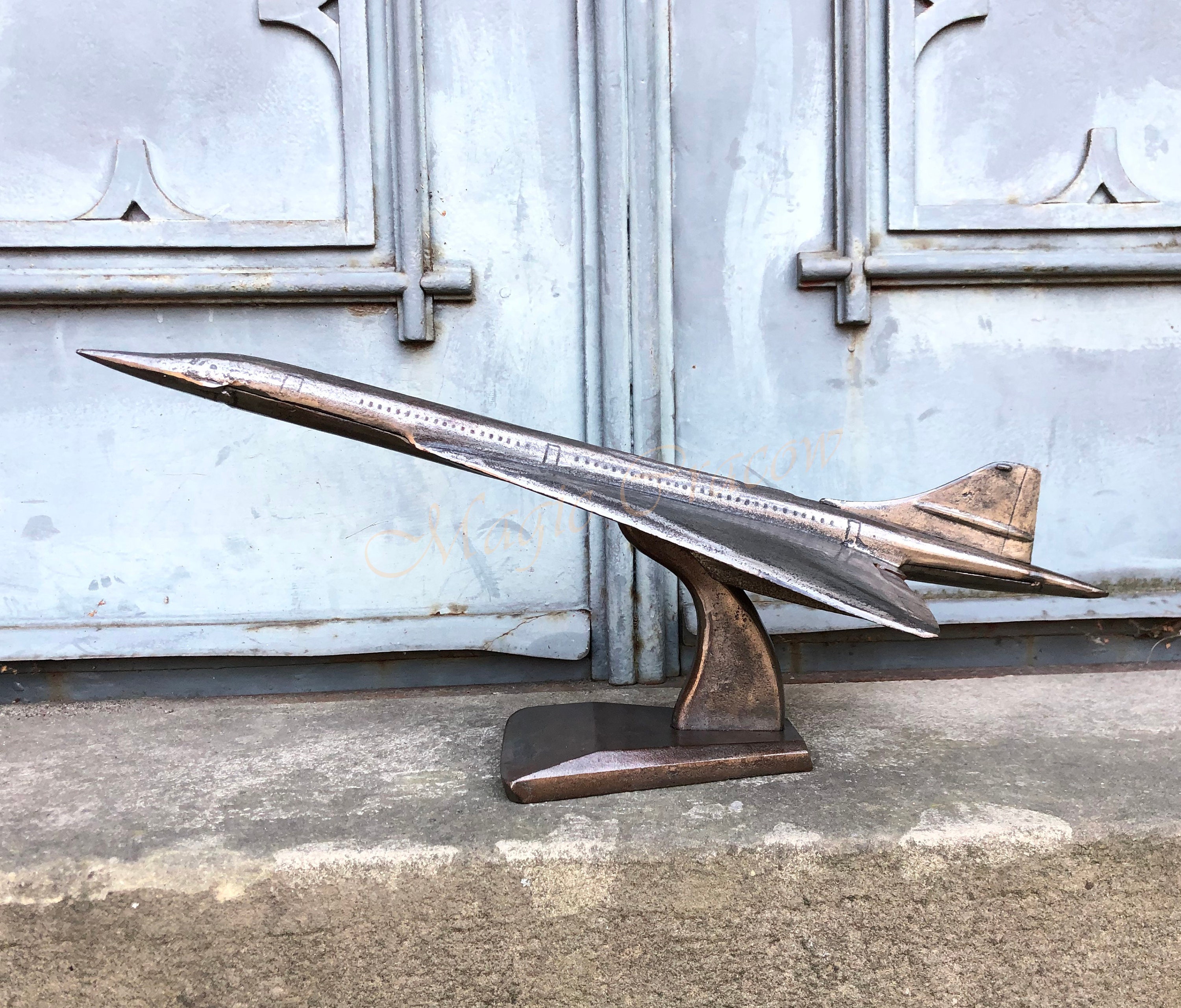 Vintage Concorde Large Metal Model Old Airplane Desk - Etsy UK