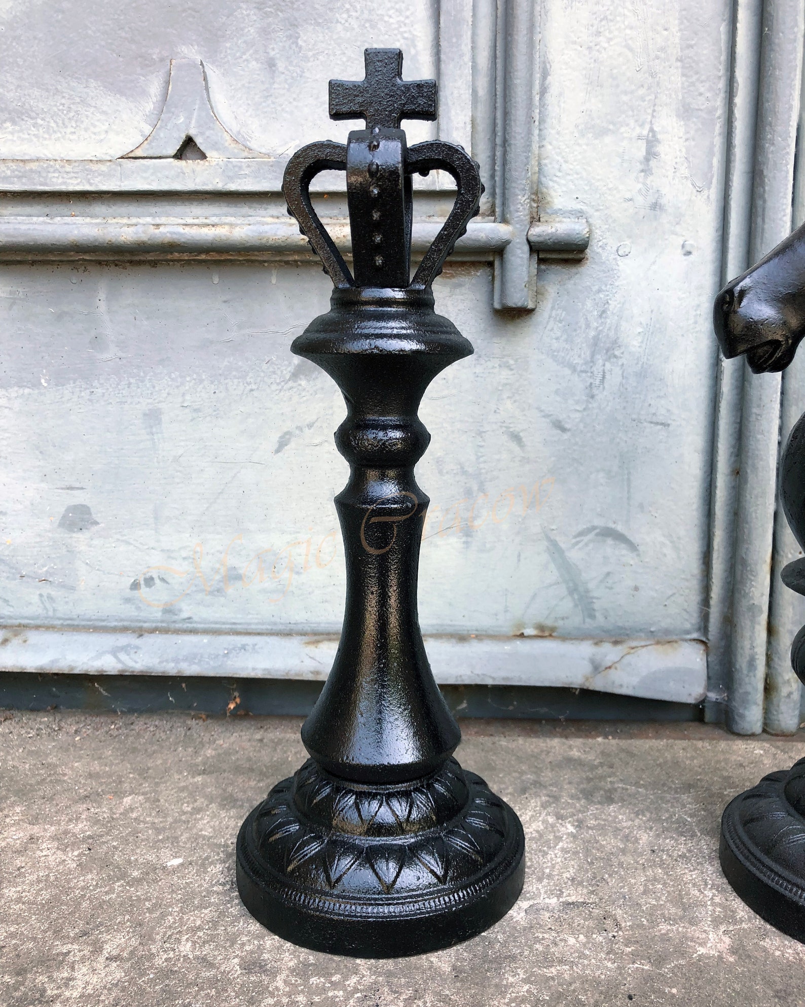 Three Chess Set Queen King and Horse Large Sculptures Set - Etsy