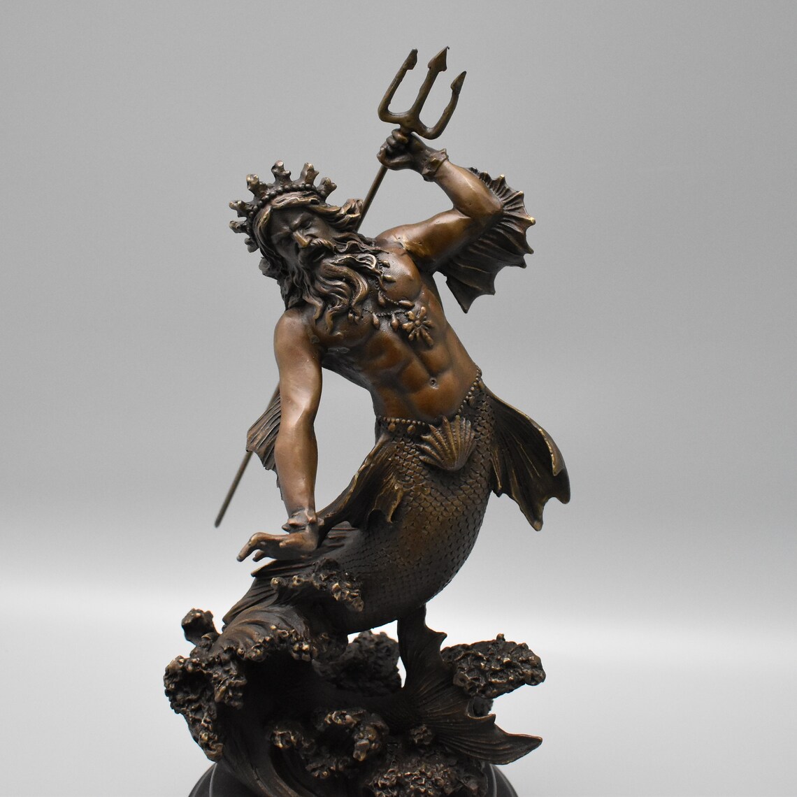 Neptune Mythological God of the Sea Greek Poseidon Bronze - Etsy