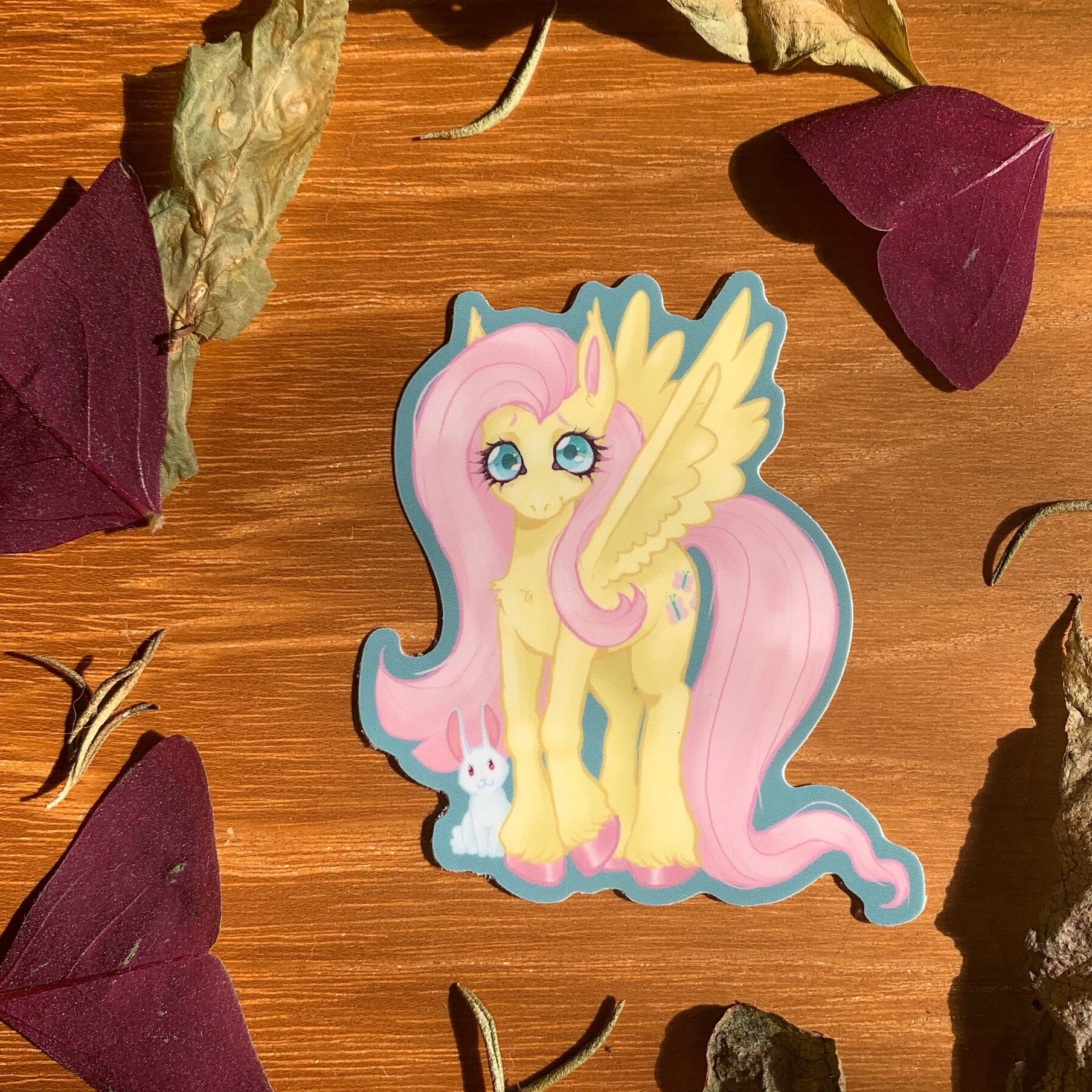 MLP Fluttershy Vinyl Sticker - Etsy